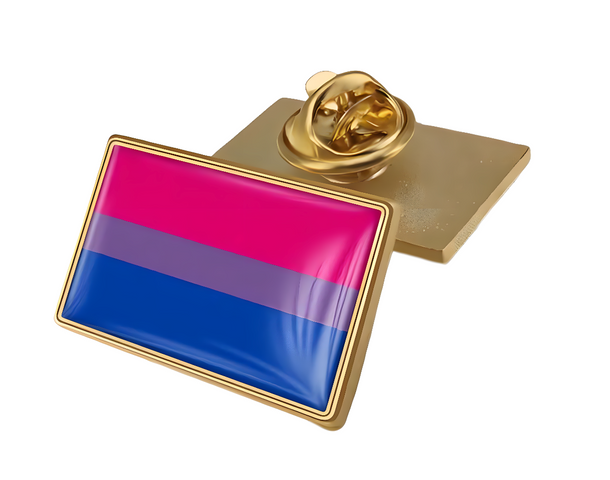 Rectangular Bisexual Pin Proud Lgbt 🏳️‍🌈