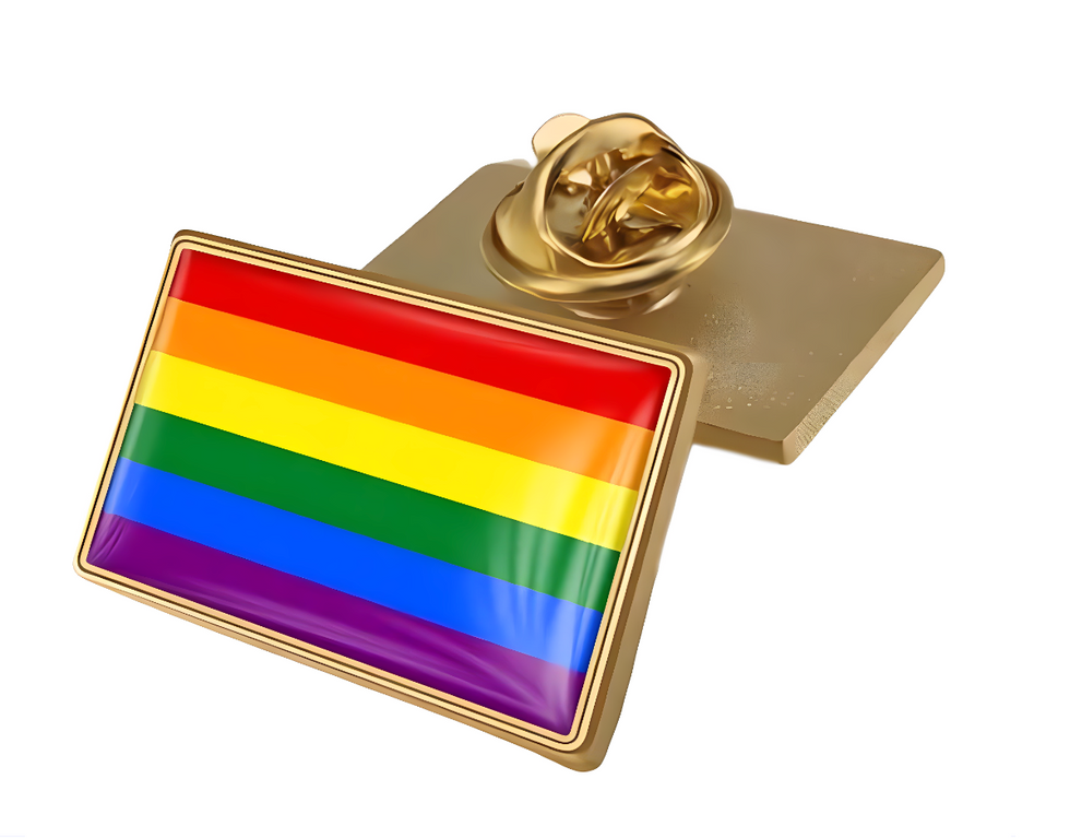 Rectangular Pride Pin | Proud Lgbt 🏳️‍🌈 – Proud LGBT 🏳️‍🌈